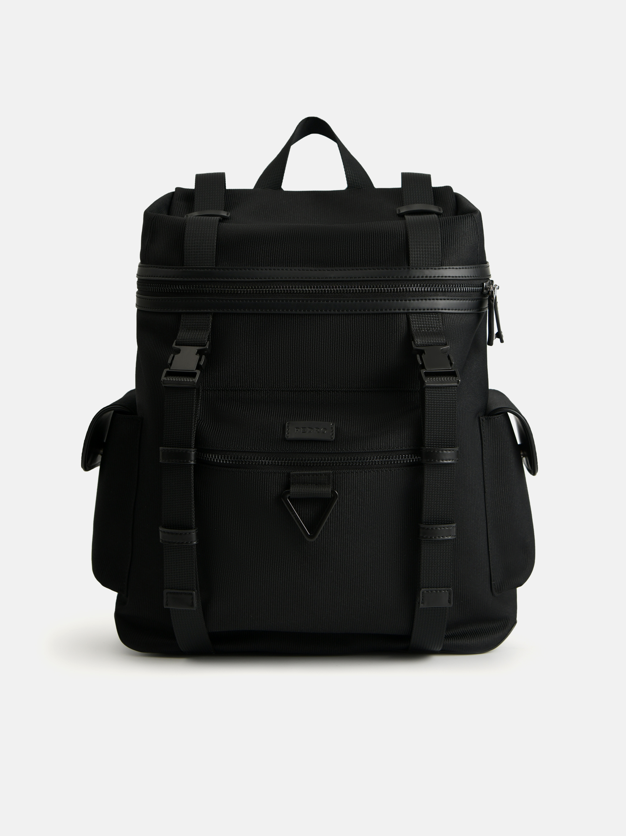 Black Utilitarian Backpack - PEDRO KR