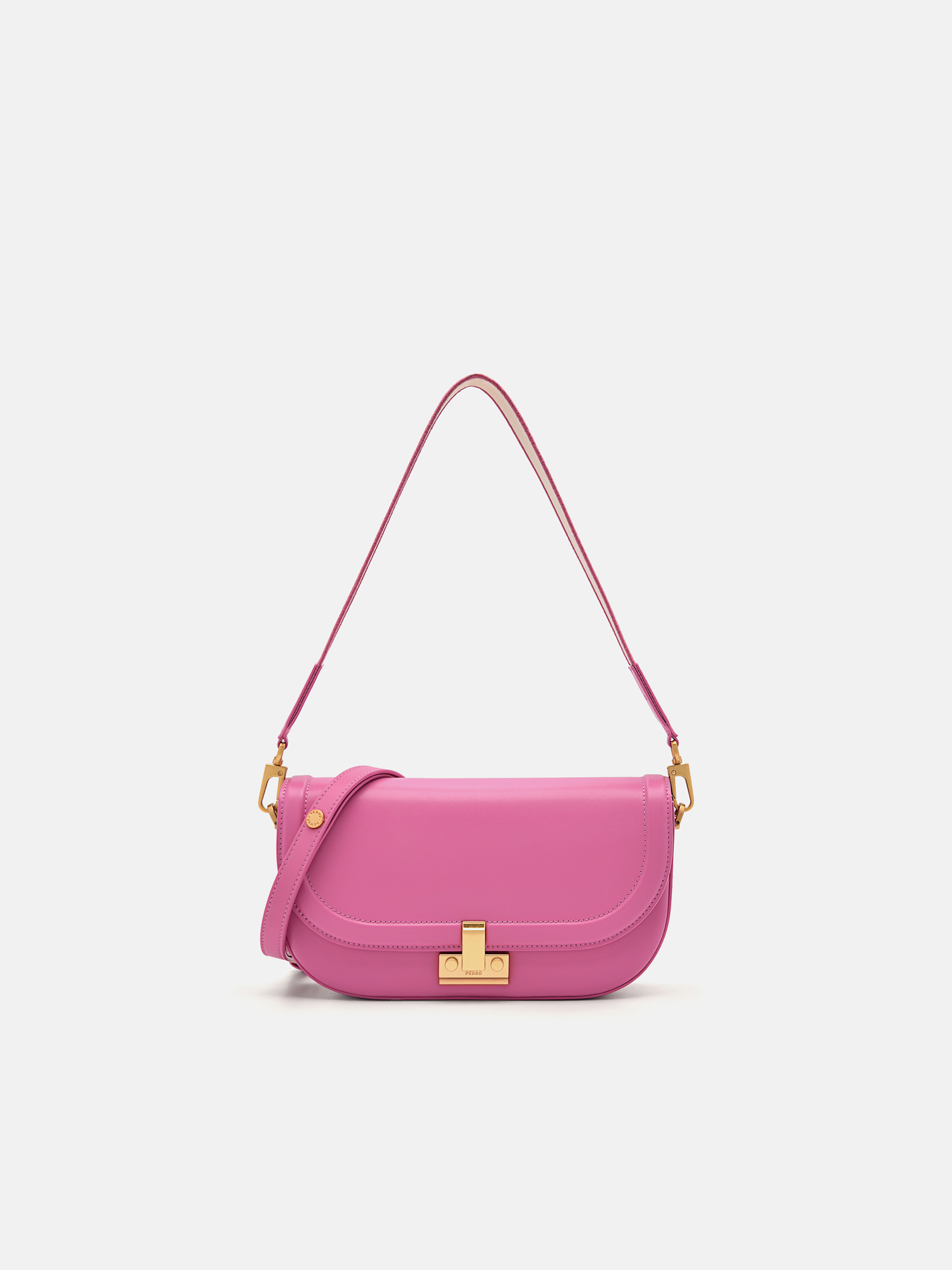 Pink PEDRO Studio Millie Leather Shoulder Bag - PEDRO MY