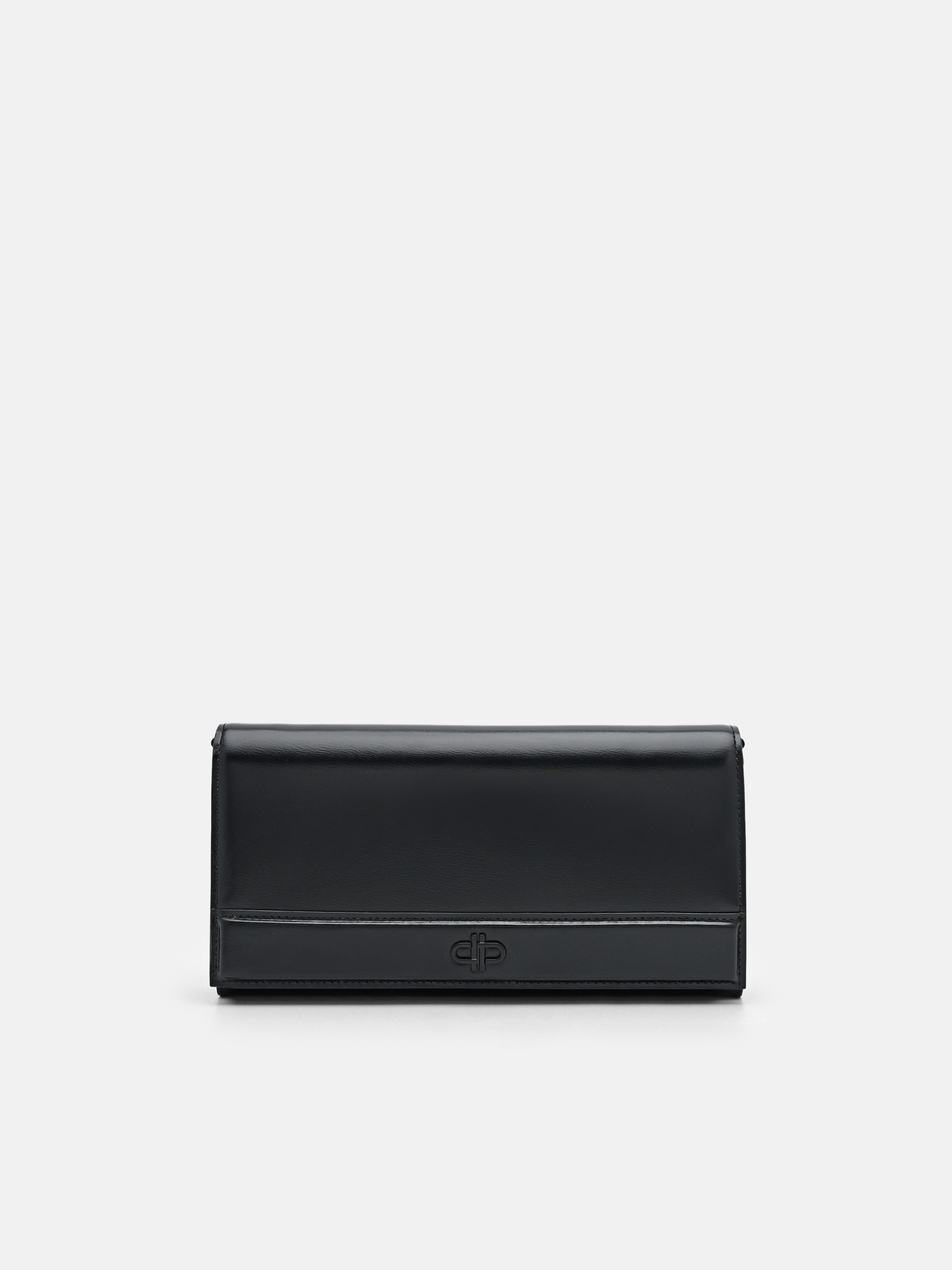 Black PEDRO Icon Leather Bi-Fold Long Wallet - PEDRO MY