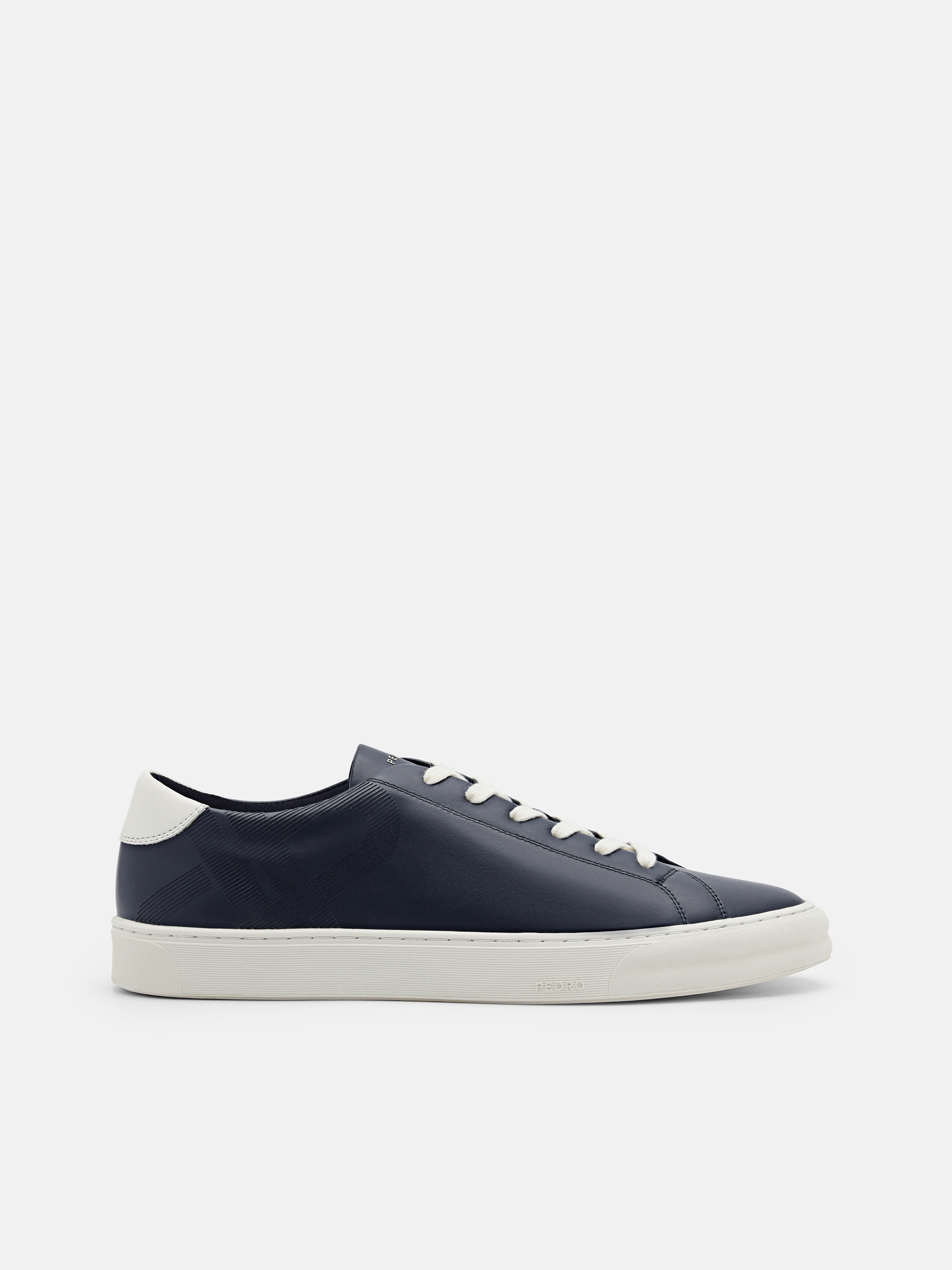 Navy Men's PEDRO Icon Ridge Leather Sneakers - PEDRO EU