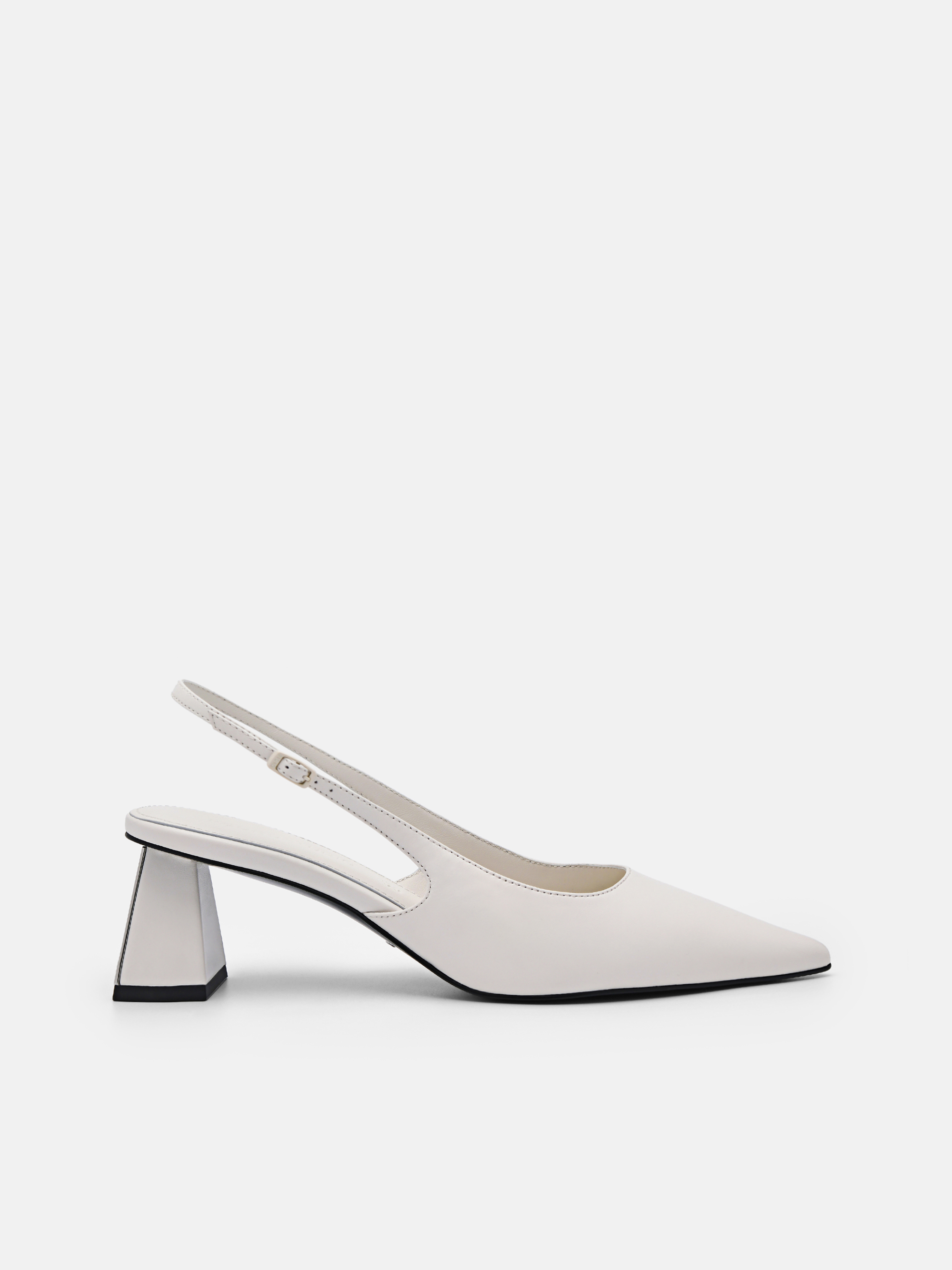 White PEDRO Studio Aly Leather Pumps - PEDRO AU