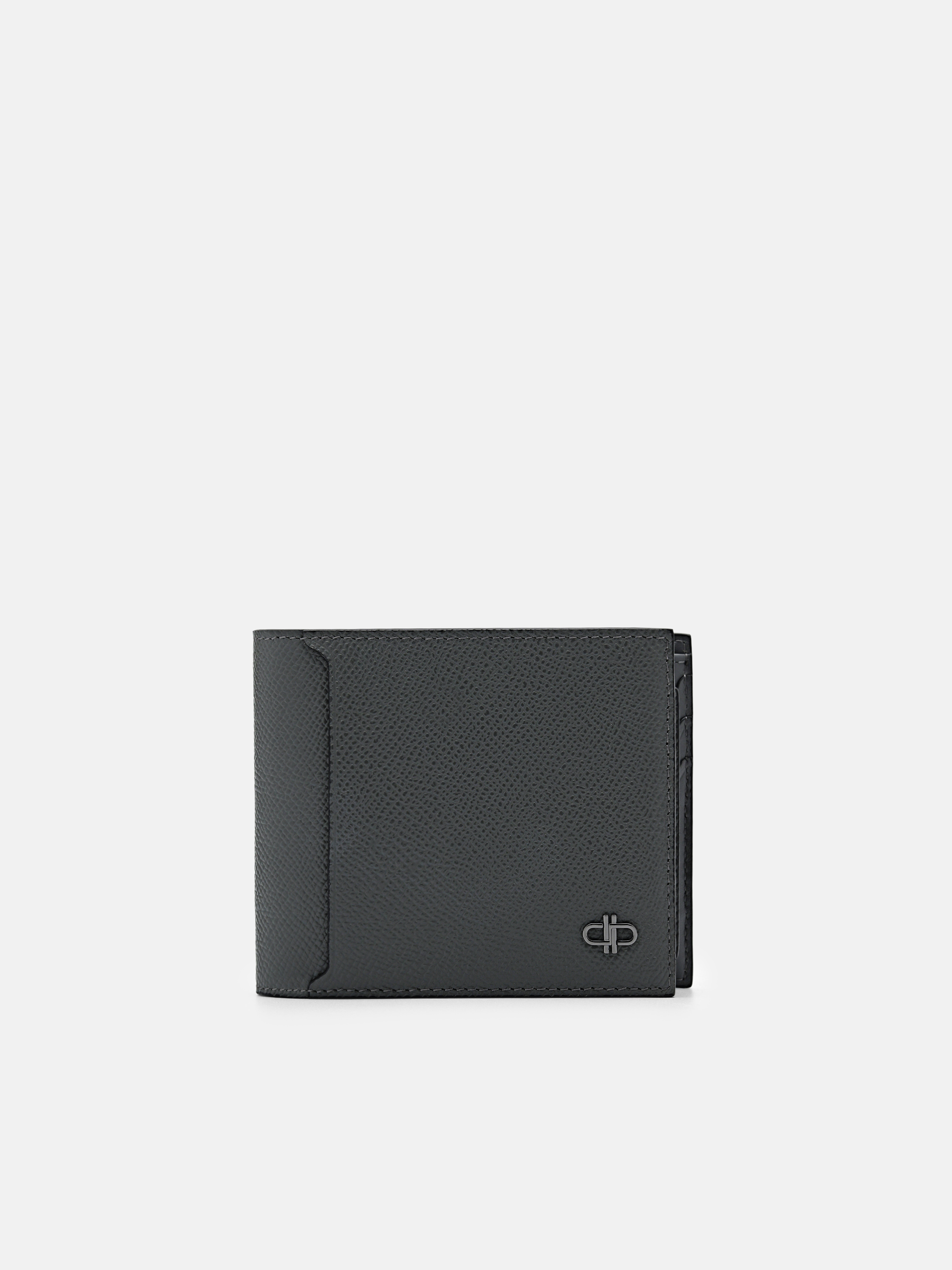 Dark Grey PEDRO Icon Leather Bi-Fold Wallet with Insert | PEDRO UK