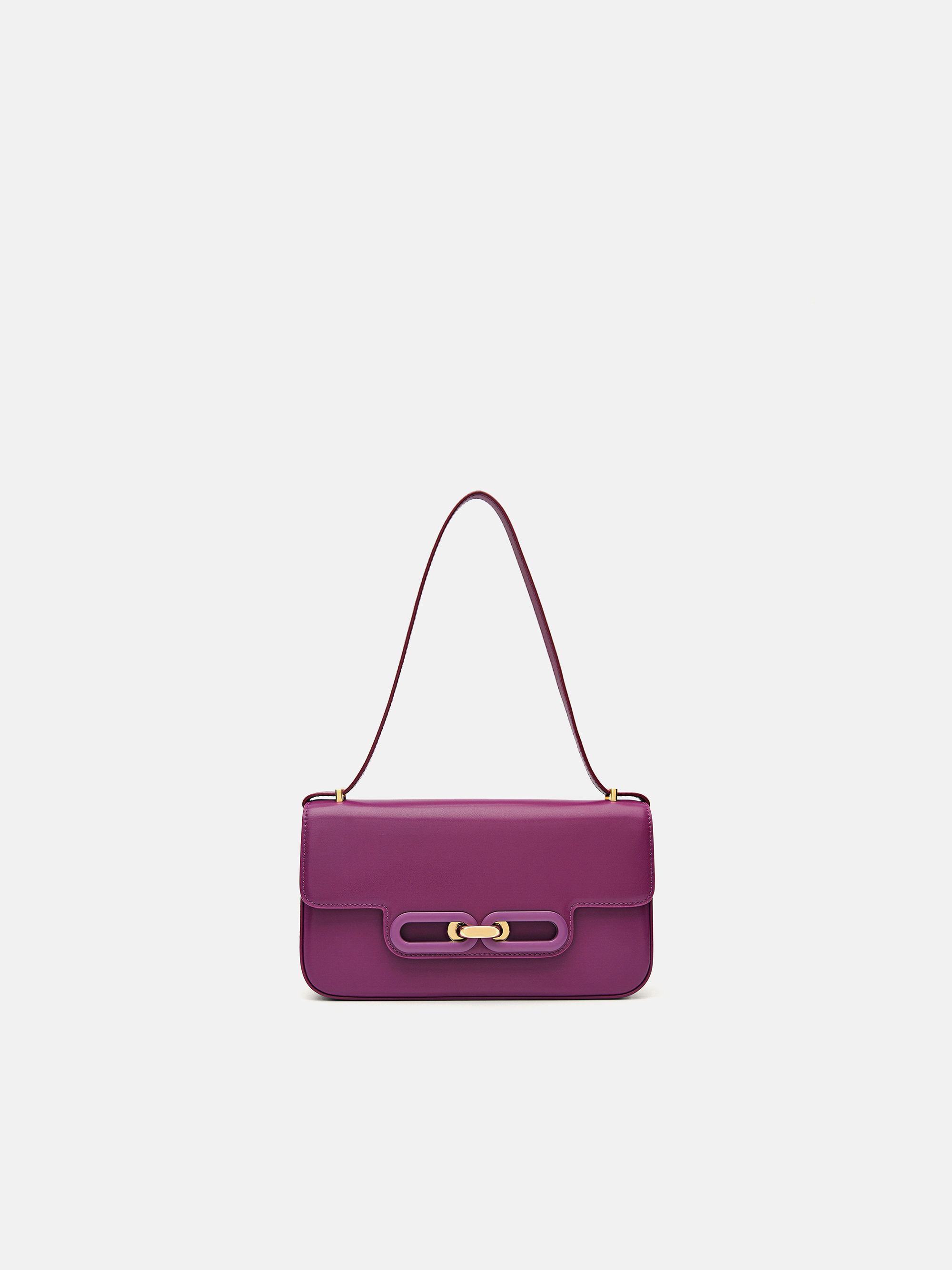 Purple PEDRO Studio Kate Leather Envelope Bag - PEDRO TW