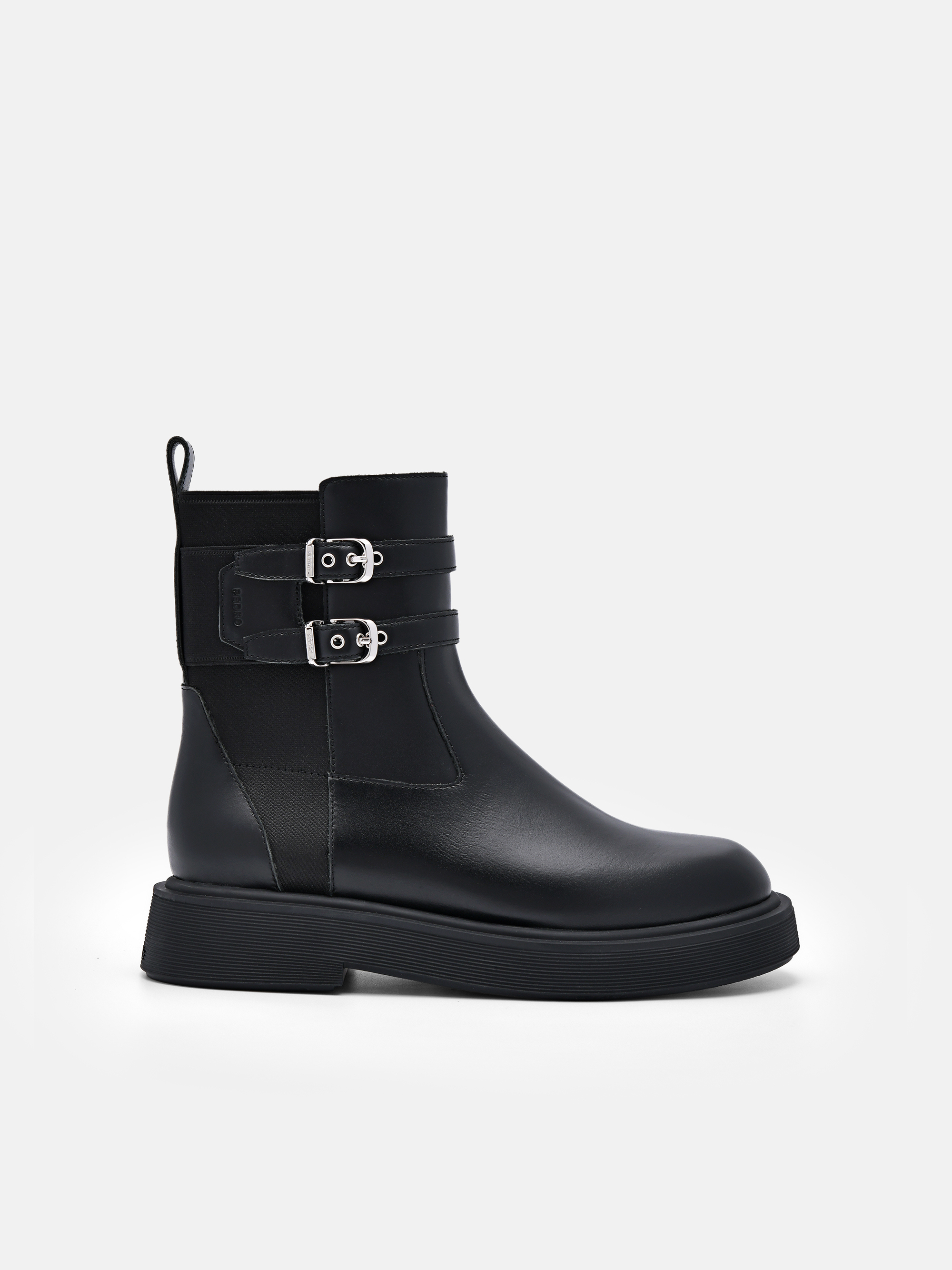 Black Flo Leather Chelsea Boots - PEDRO International
