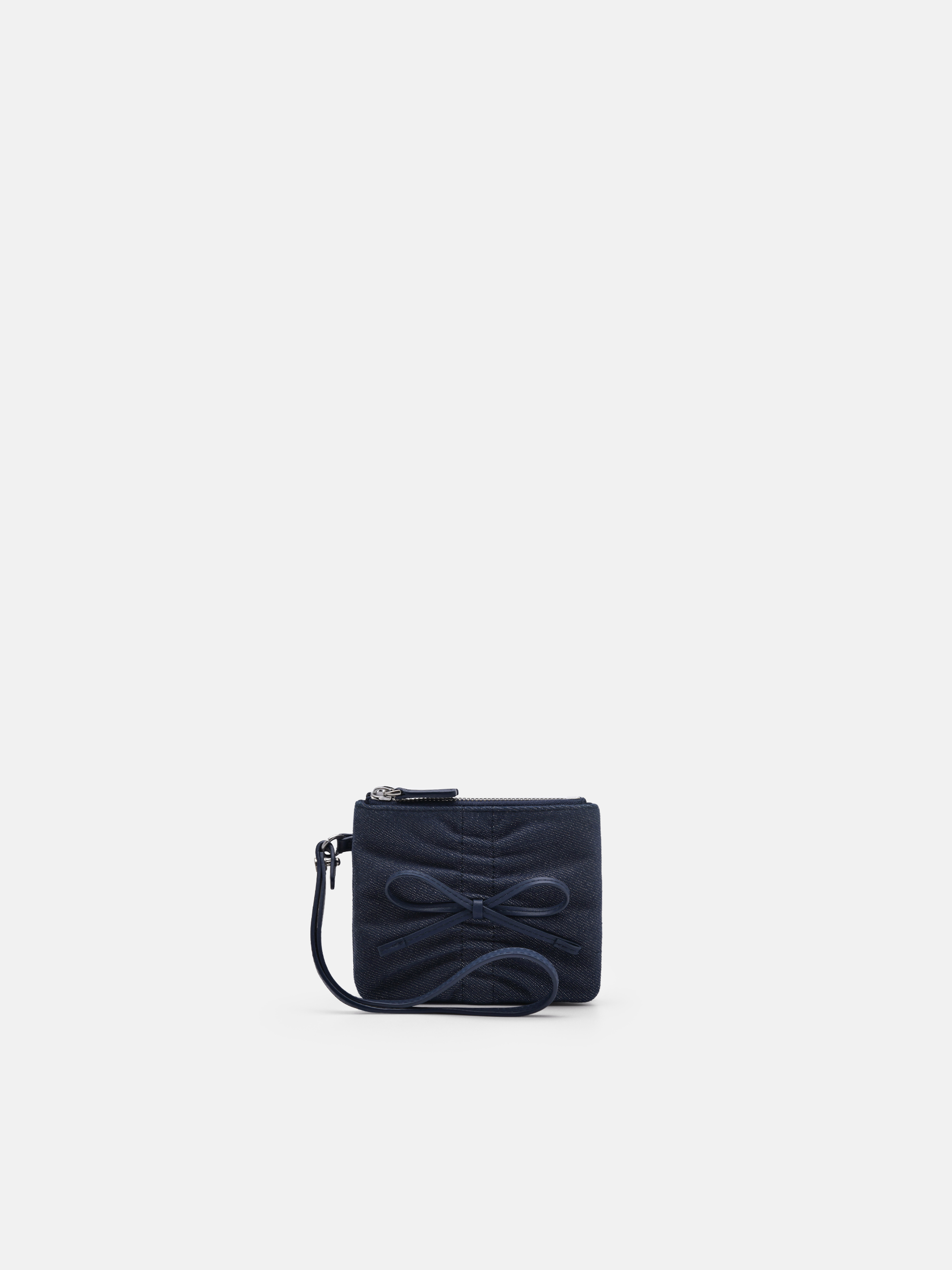 Navy Ruched Mini Pouch - PEDRO PH