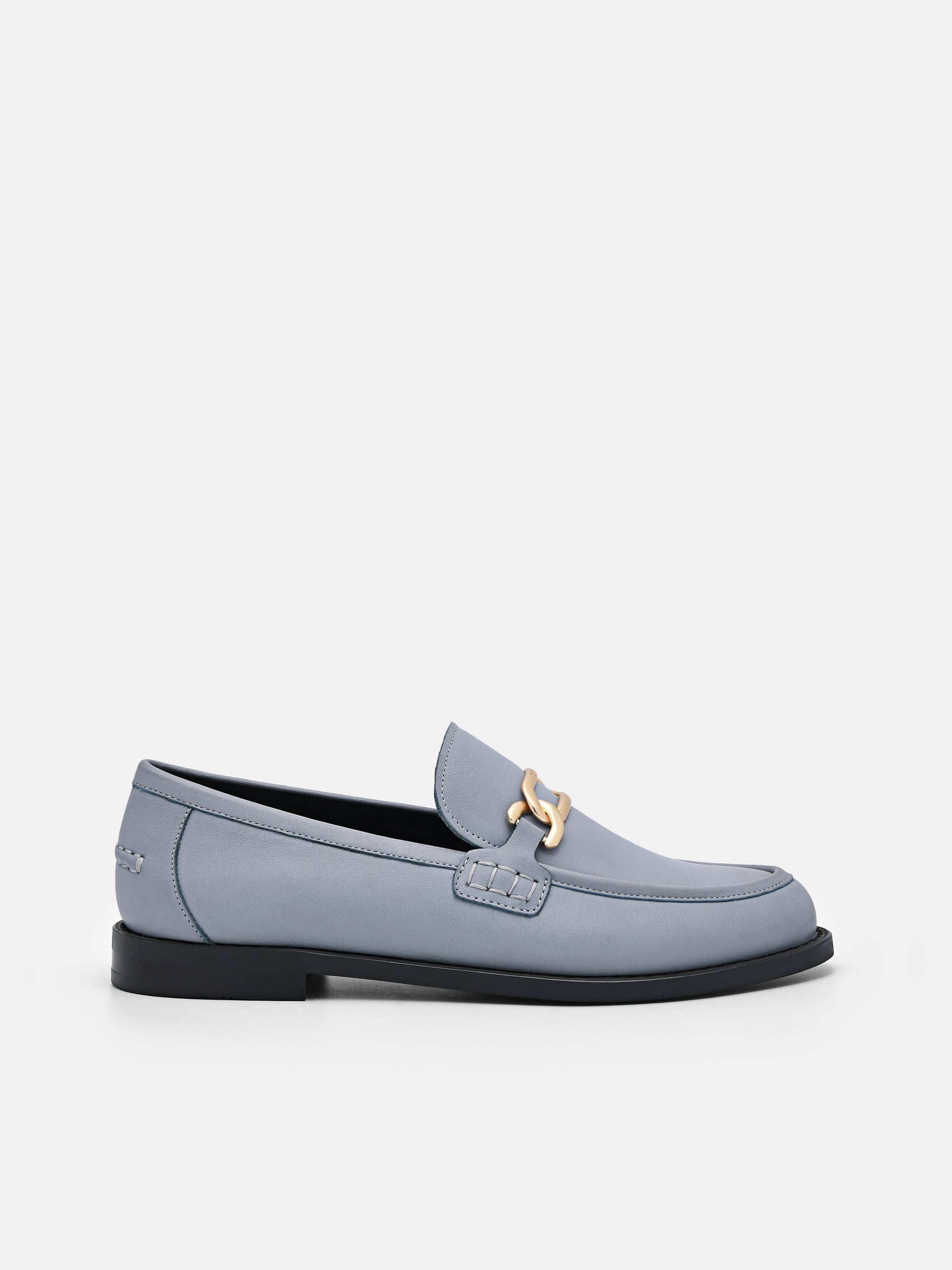 Slate Blue PEDRO Studio Jeanne Leather Loafers - PEDRO EU