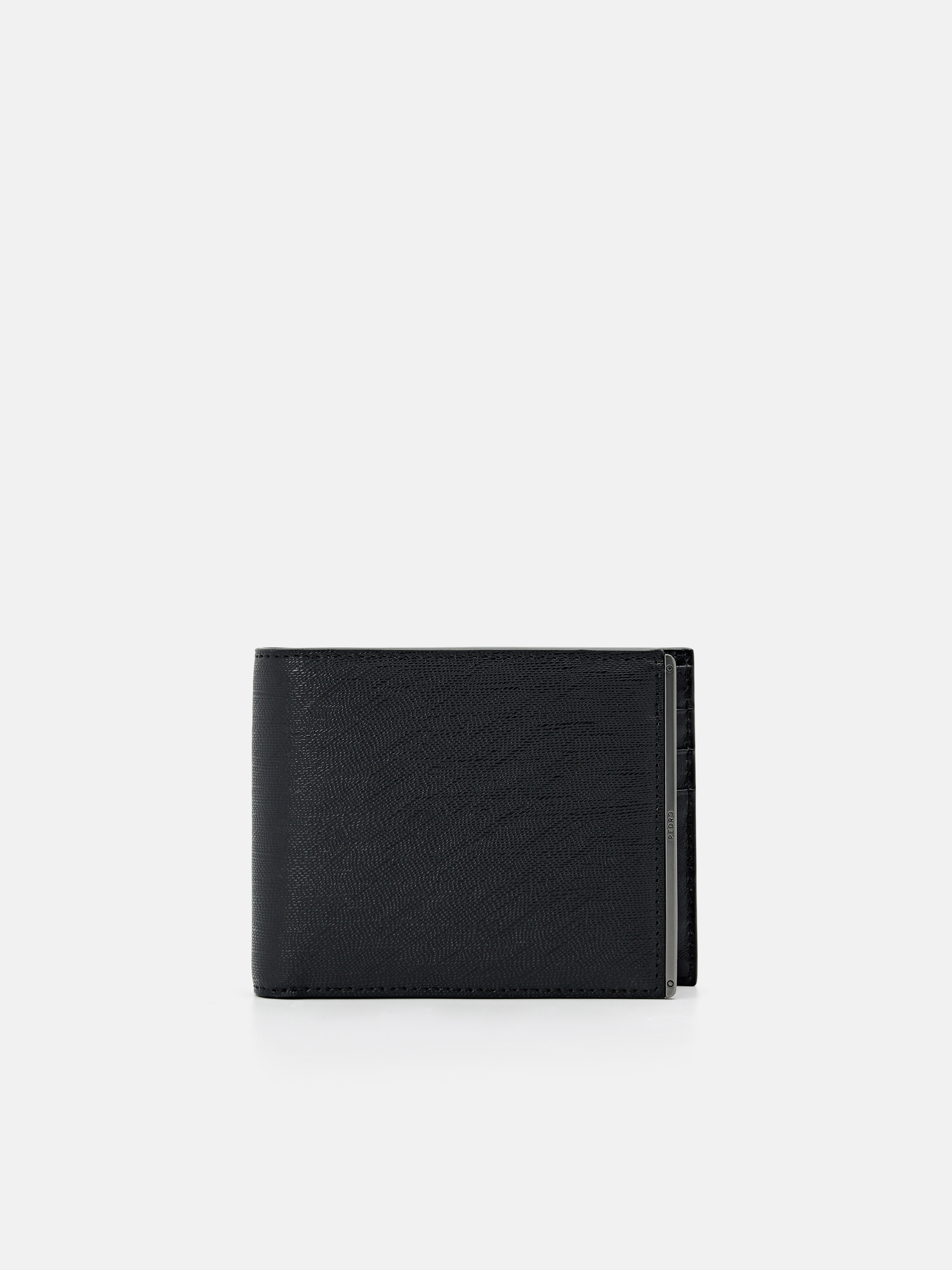 Black Leather Bi-Fold Wallet with Insert | PEDRO UK