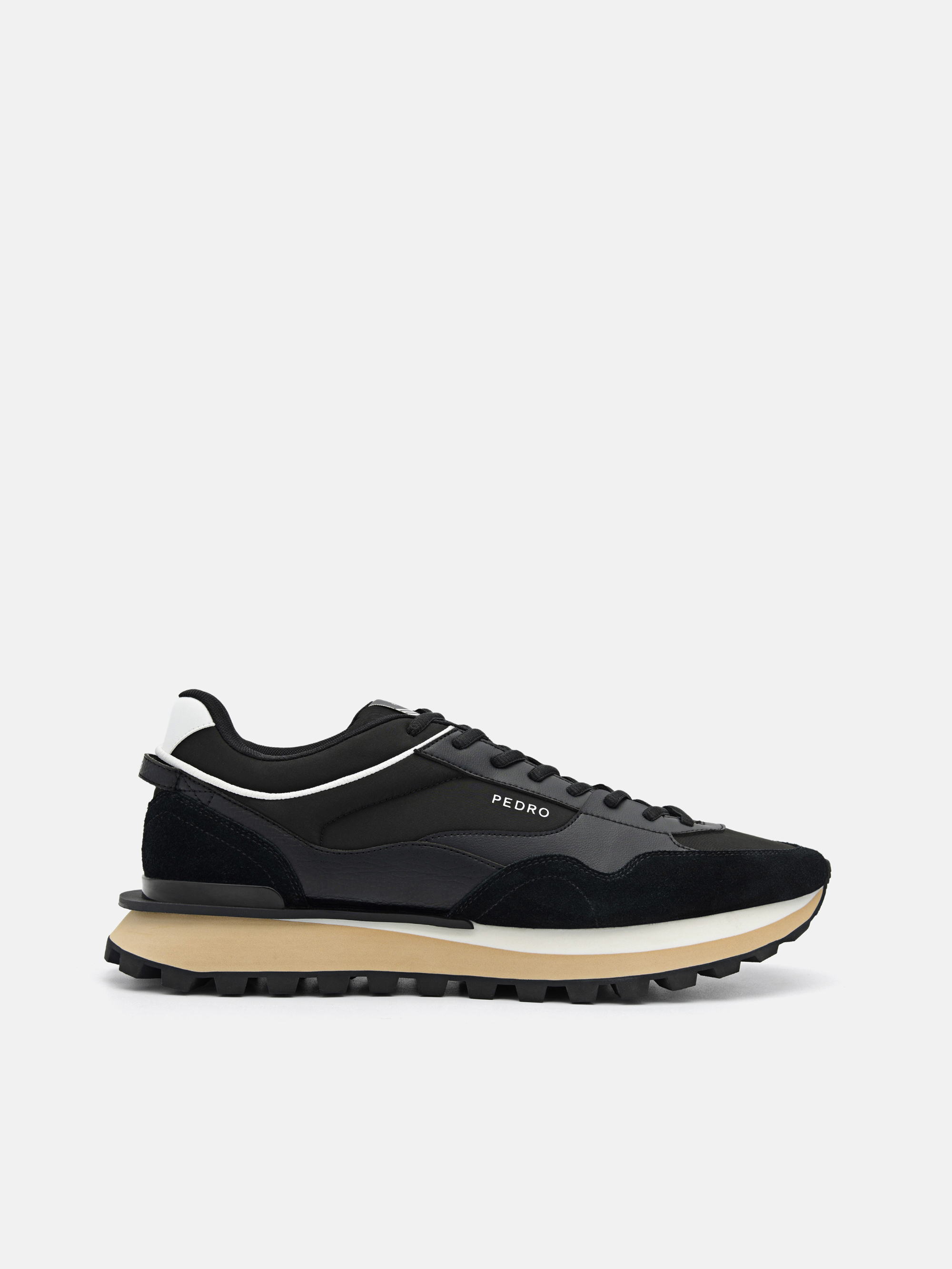 Black Men's Stream Suede Sneakers - PEDRO SG