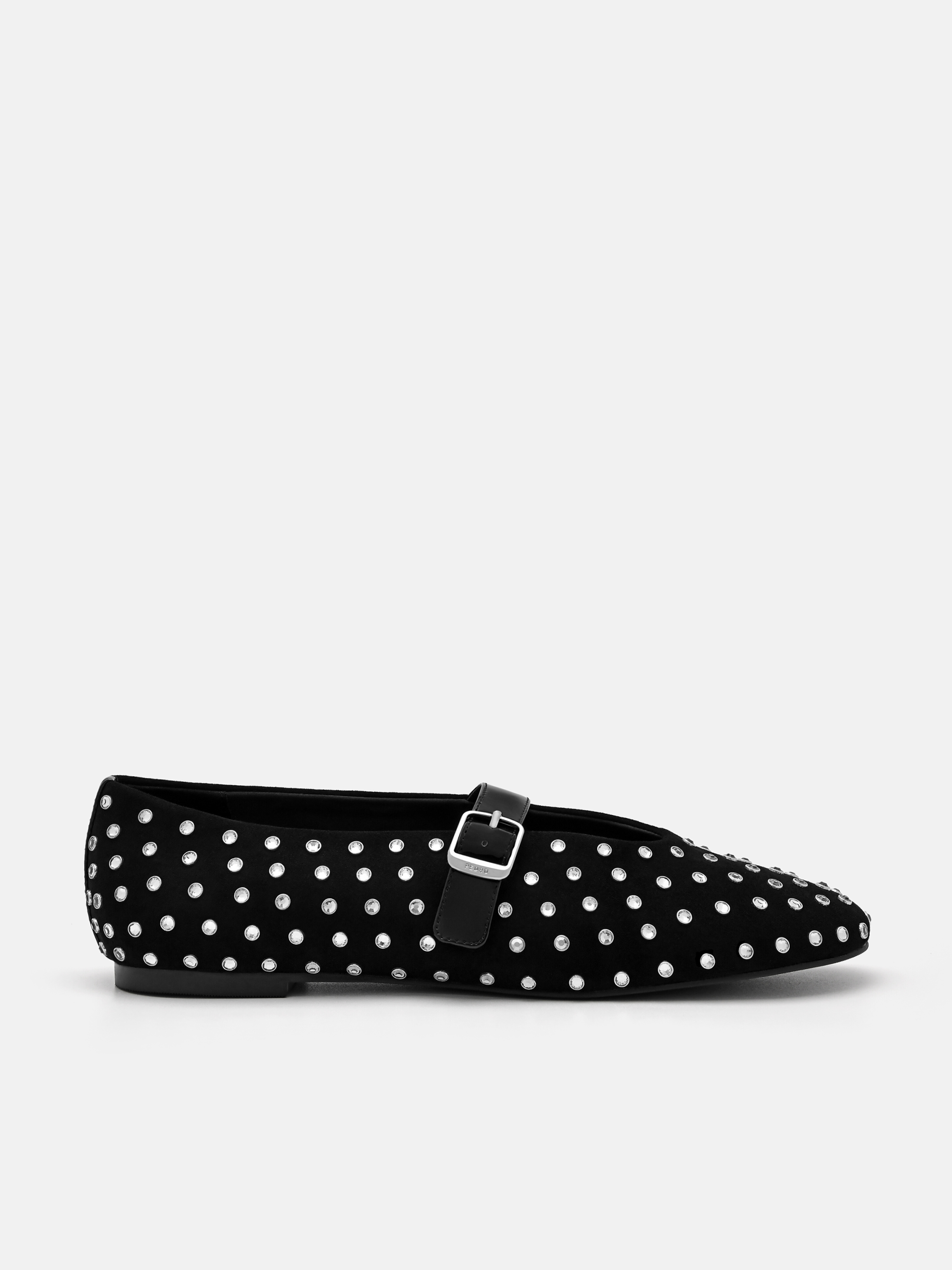 Black Luma Embellished Mary Janes - PEDRO International