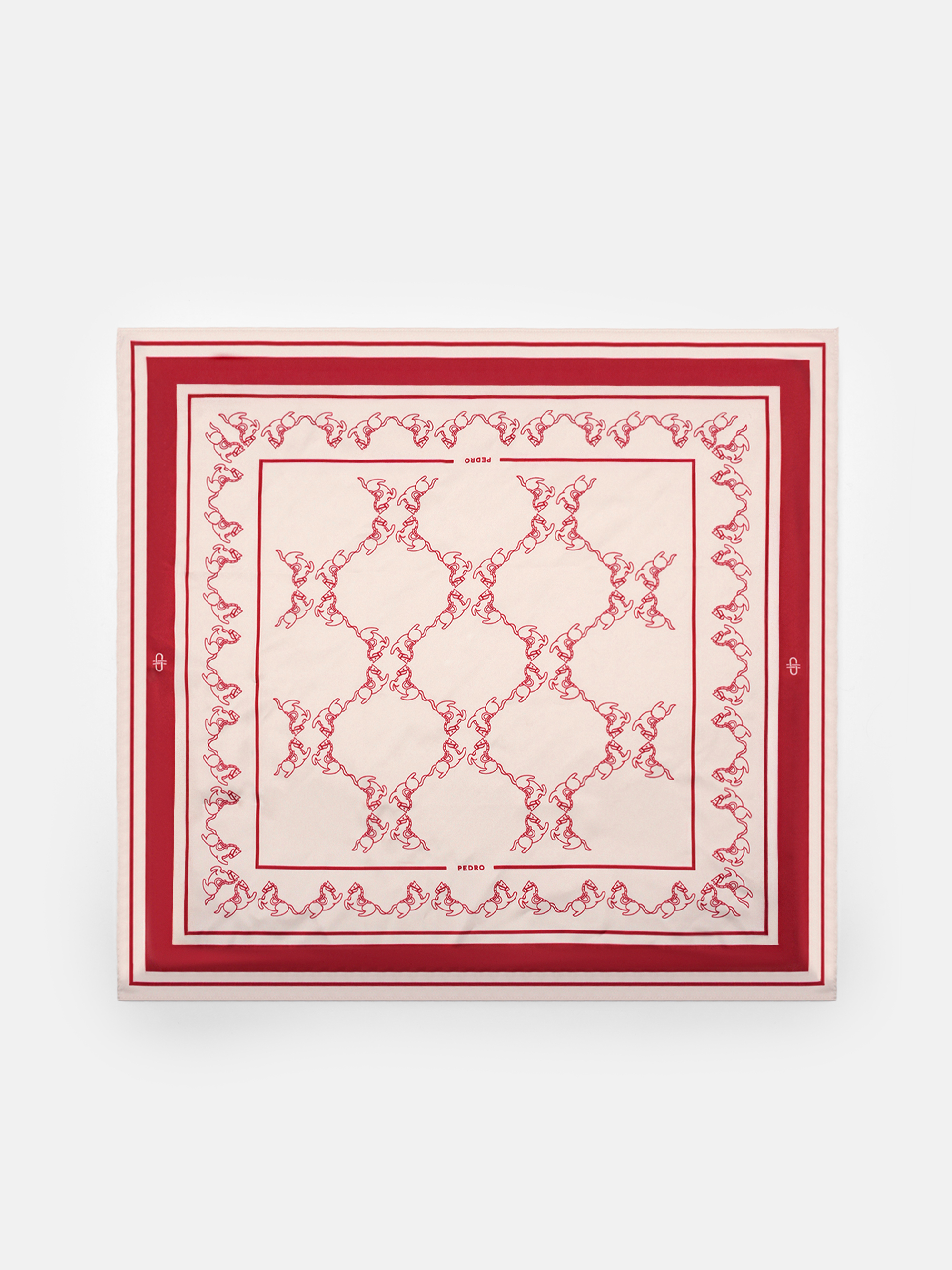 Multicolour Satin Horse Scarf - PEDRO BN