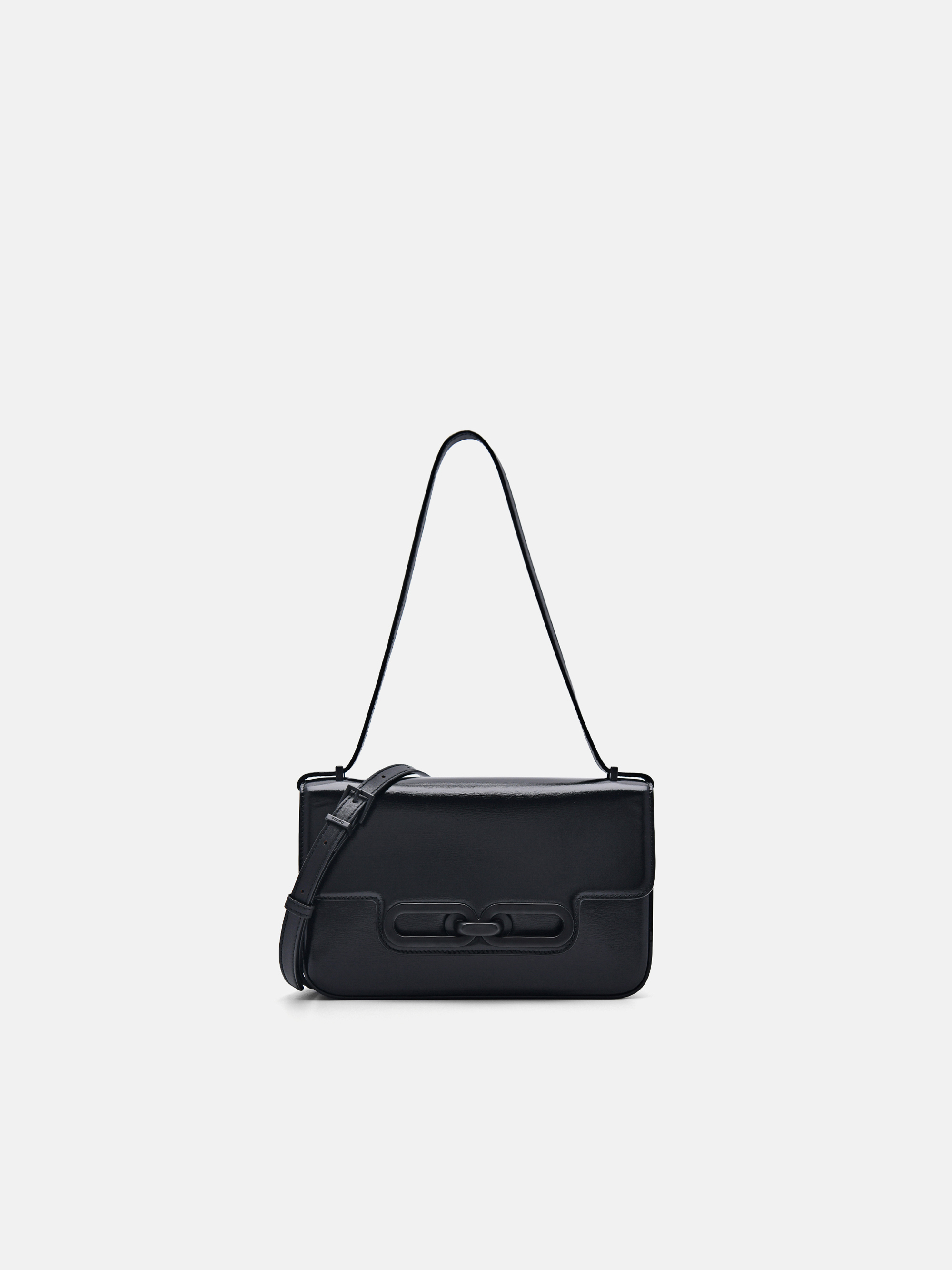 Black PEDRO Studio Kate Leather Envelope Bag - PEDRO TW