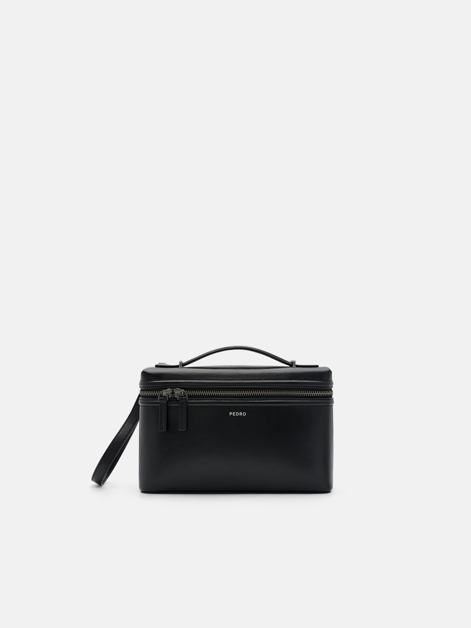 Black Leather Clutch Bag - PEDRO SG