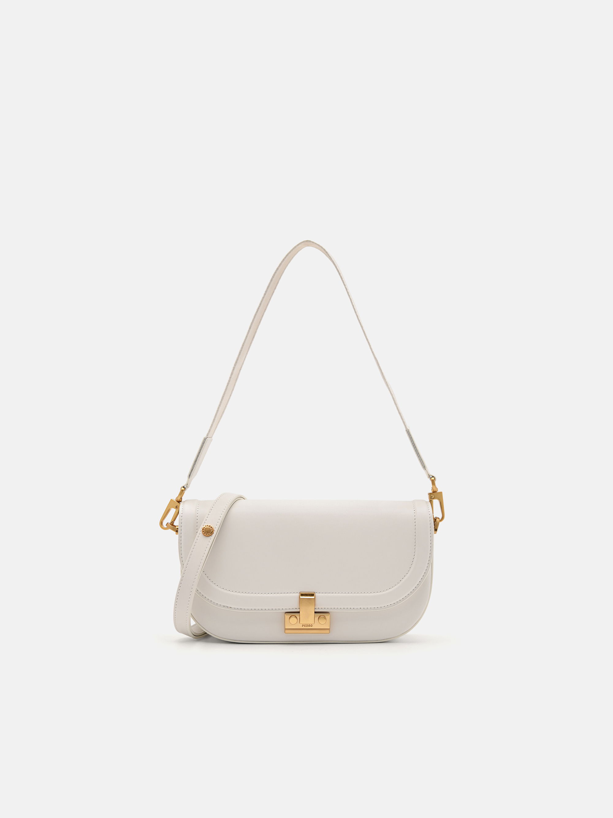 Chalk PEDRO Studio Millie Leather Shoulder Bag - PEDRO International