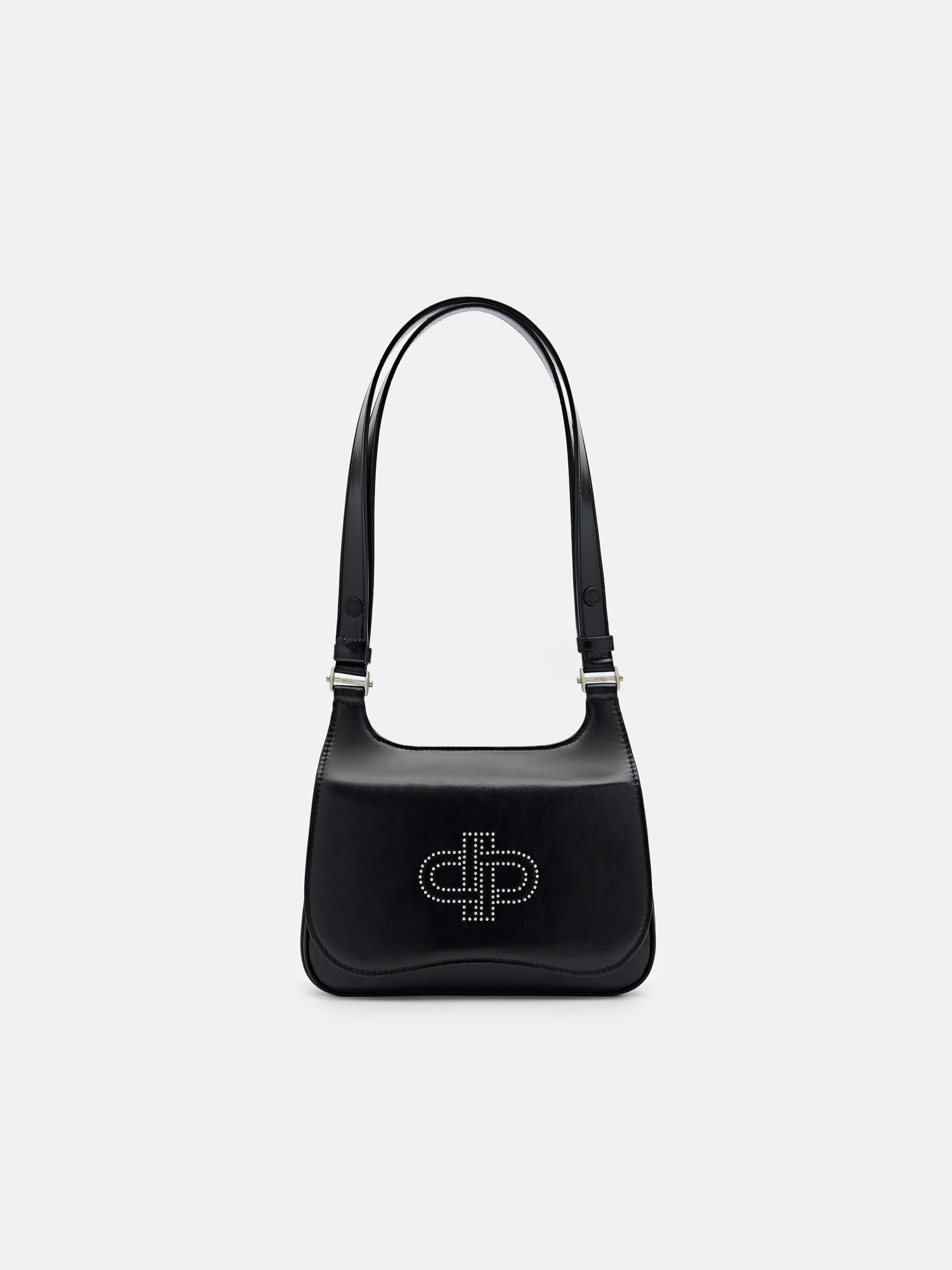 Black PEDRO Icon Leather Studded Shoulder Bag - PEDRO CA