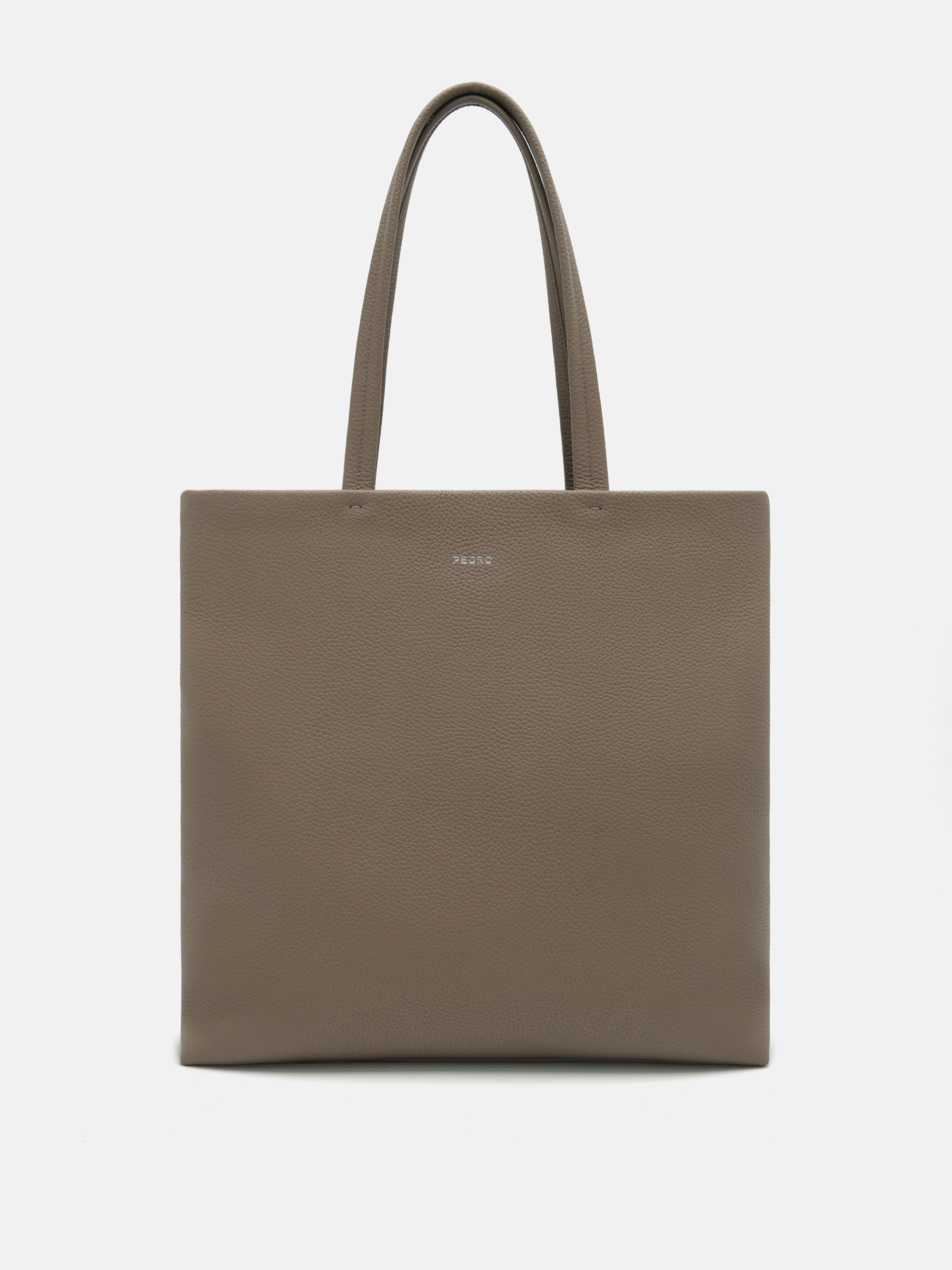 Asher Leather Tote Bag dk.tau - PEDRO VN