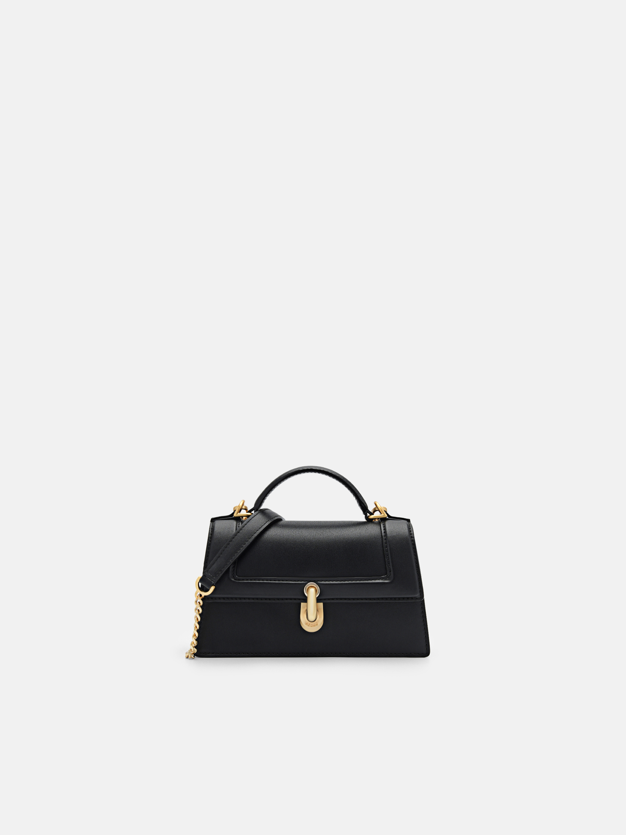 Túi xách hình thang Talia Mini đen - PEDRO VN