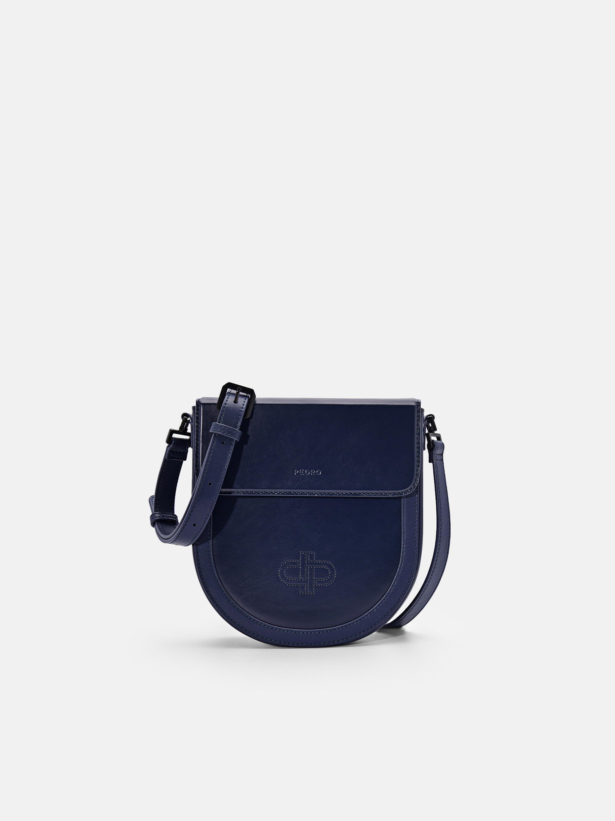 Túi đeo chéo Icon Leather xanh navy - PEDRO VN