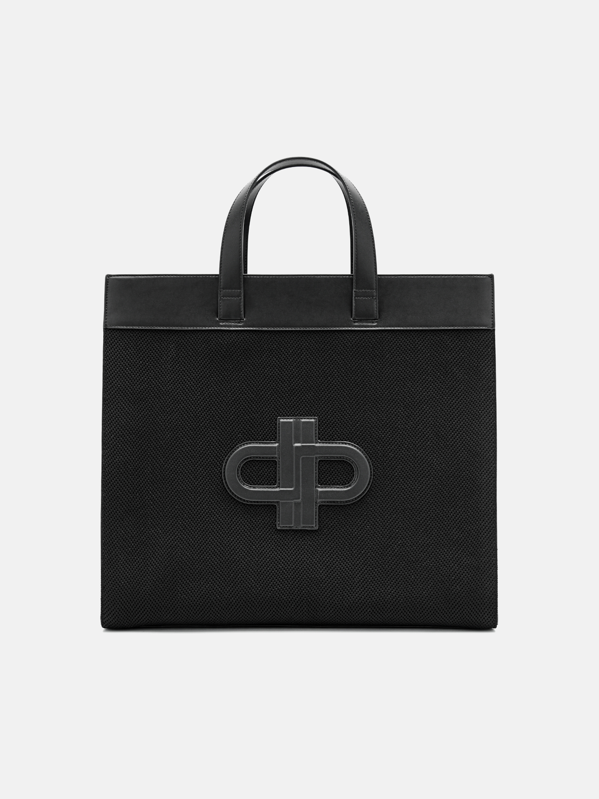 Túi tote hình vuông Knitted đen - PEDRO VN