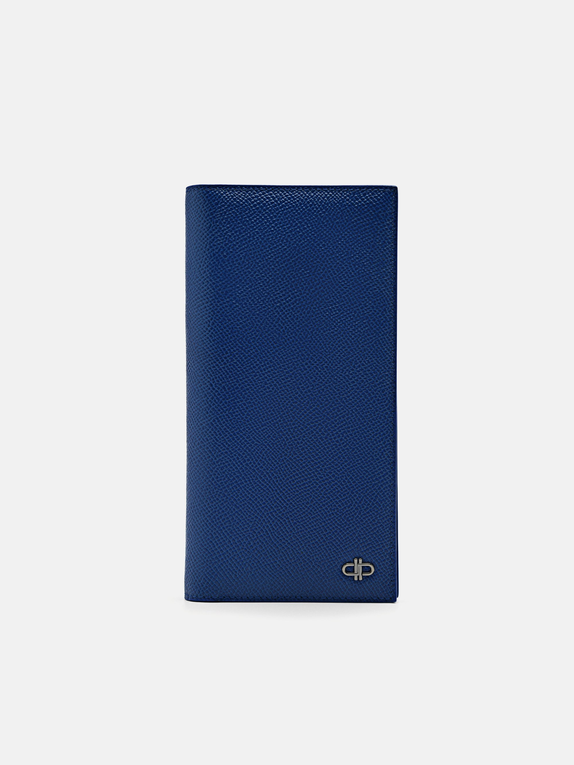 Ví dáng dài Embossed Leather xanh navy - PEDRO VN